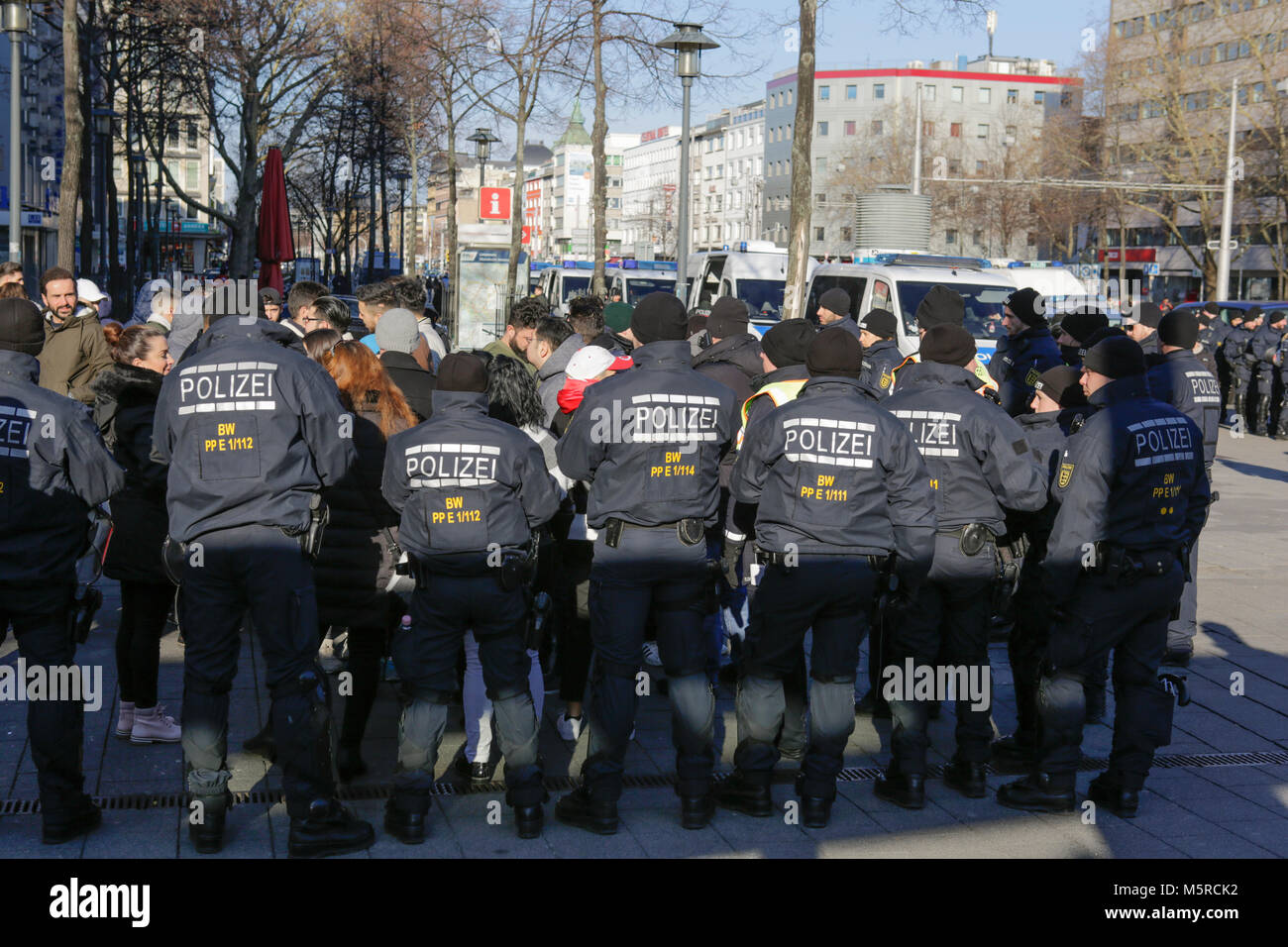 German riot police stand in hi-res stock photography and images - Alamy
