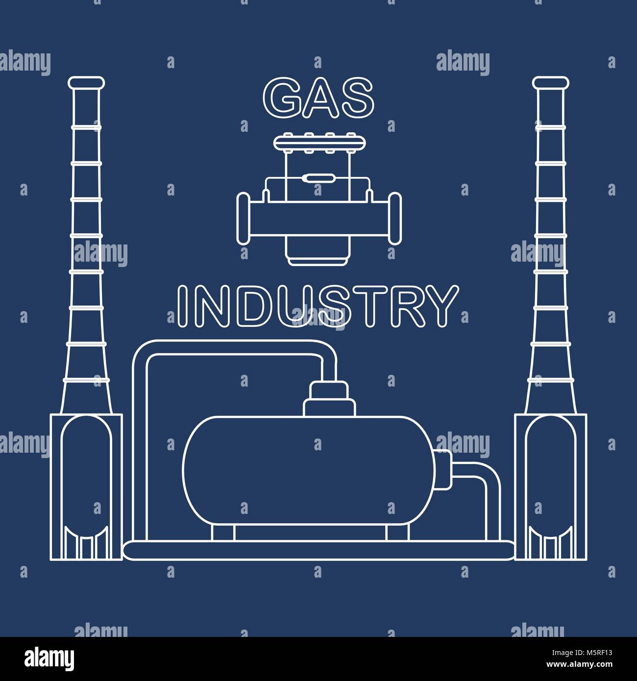 Gas processing plant. Gas filter. Design for announcement ...