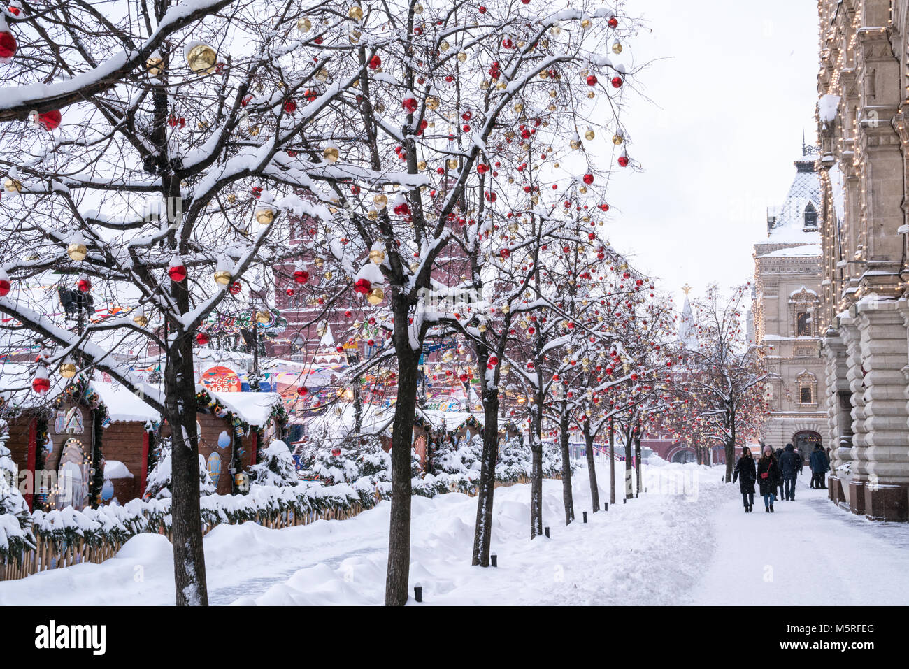 Red Square after a heavy snowfall Stock Photo - Alamy