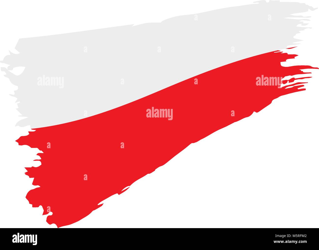 Poland flag, vector illustration Stock Vector Image & Art - Alamy