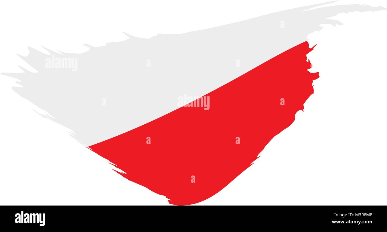 Poland flag, vector illustration Stock Vector Image & Art - Alamy