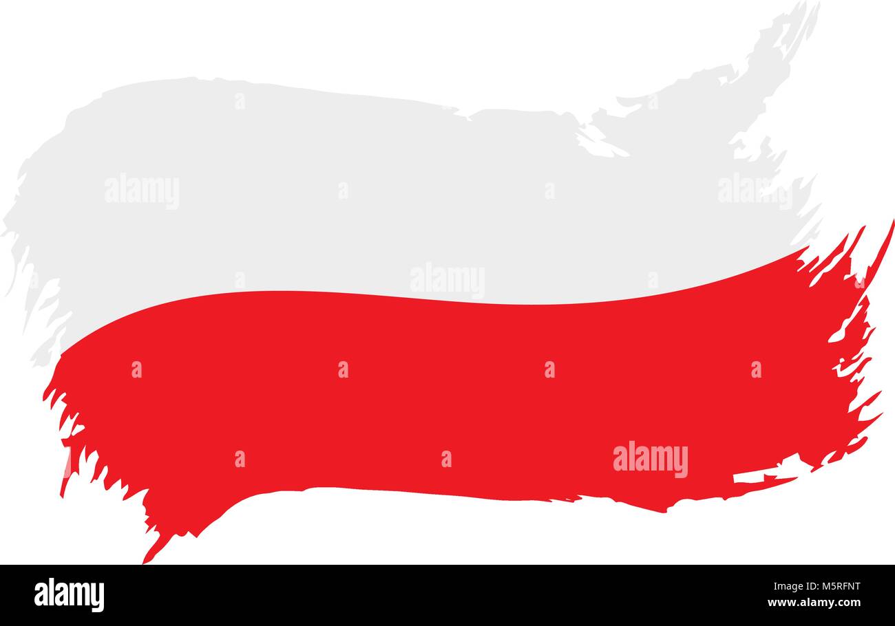 Poland flag, vector illustration Stock Vector Image & Art - Alamy