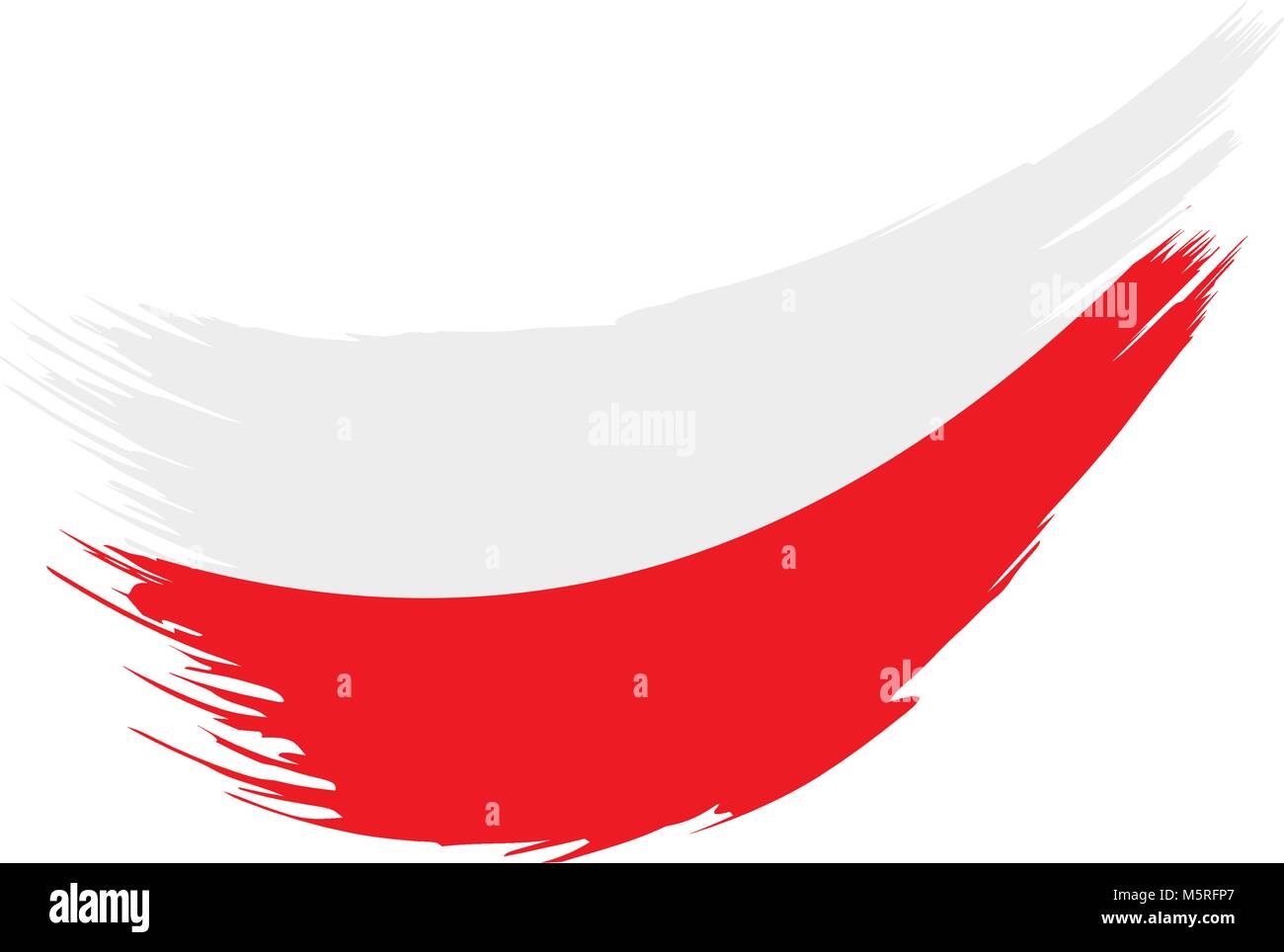 Poland flag, vector illustration Stock Vector Image & Art - Alamy