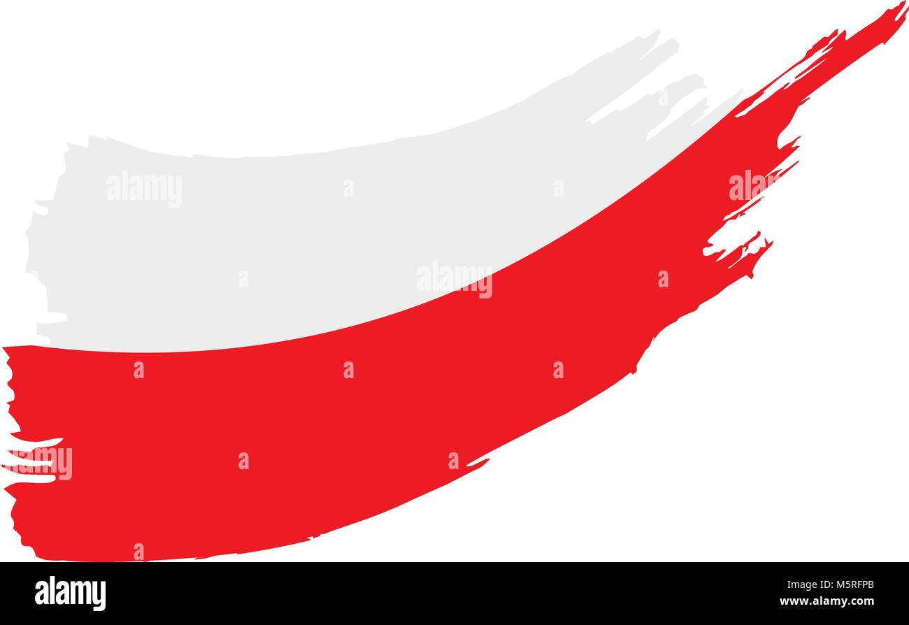Poland flag, vector illustration Stock Vector Image & Art - Alamy