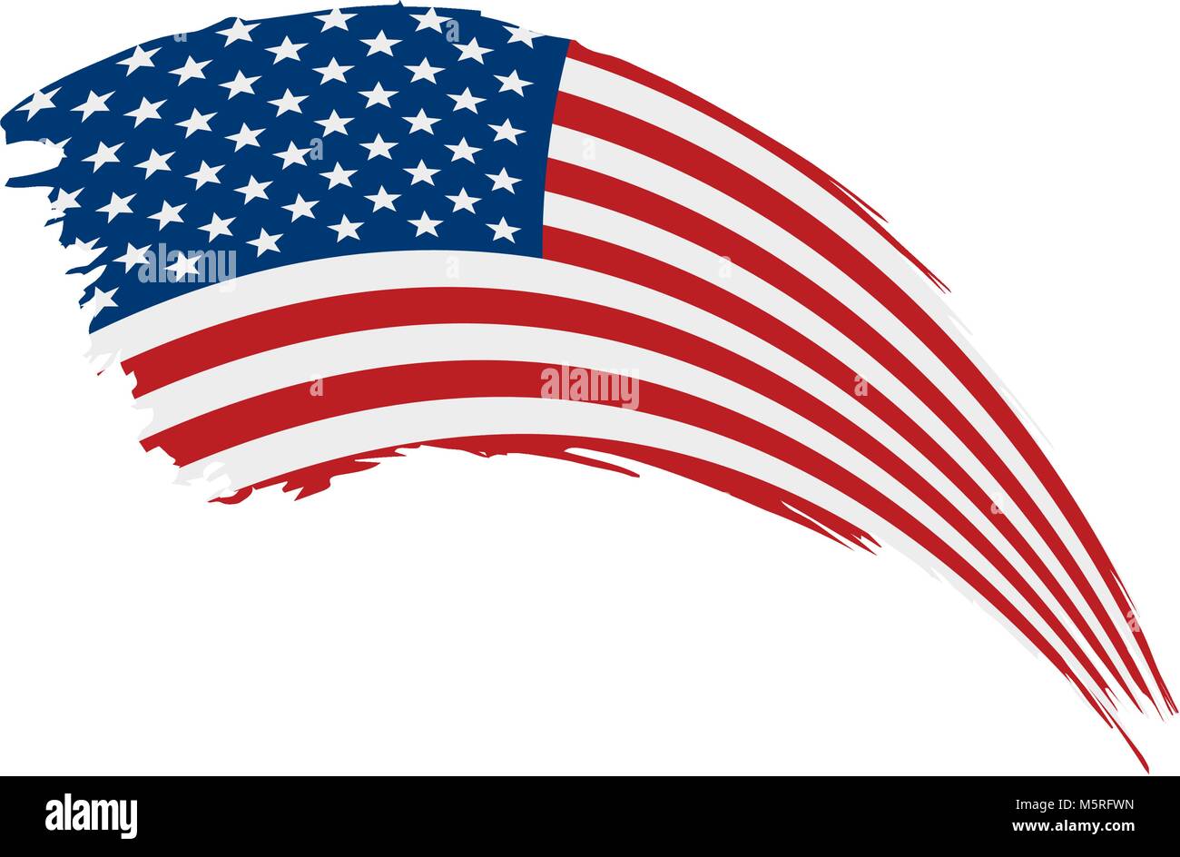 USA Flag isolated Stock Vector Image & Art - Alamy