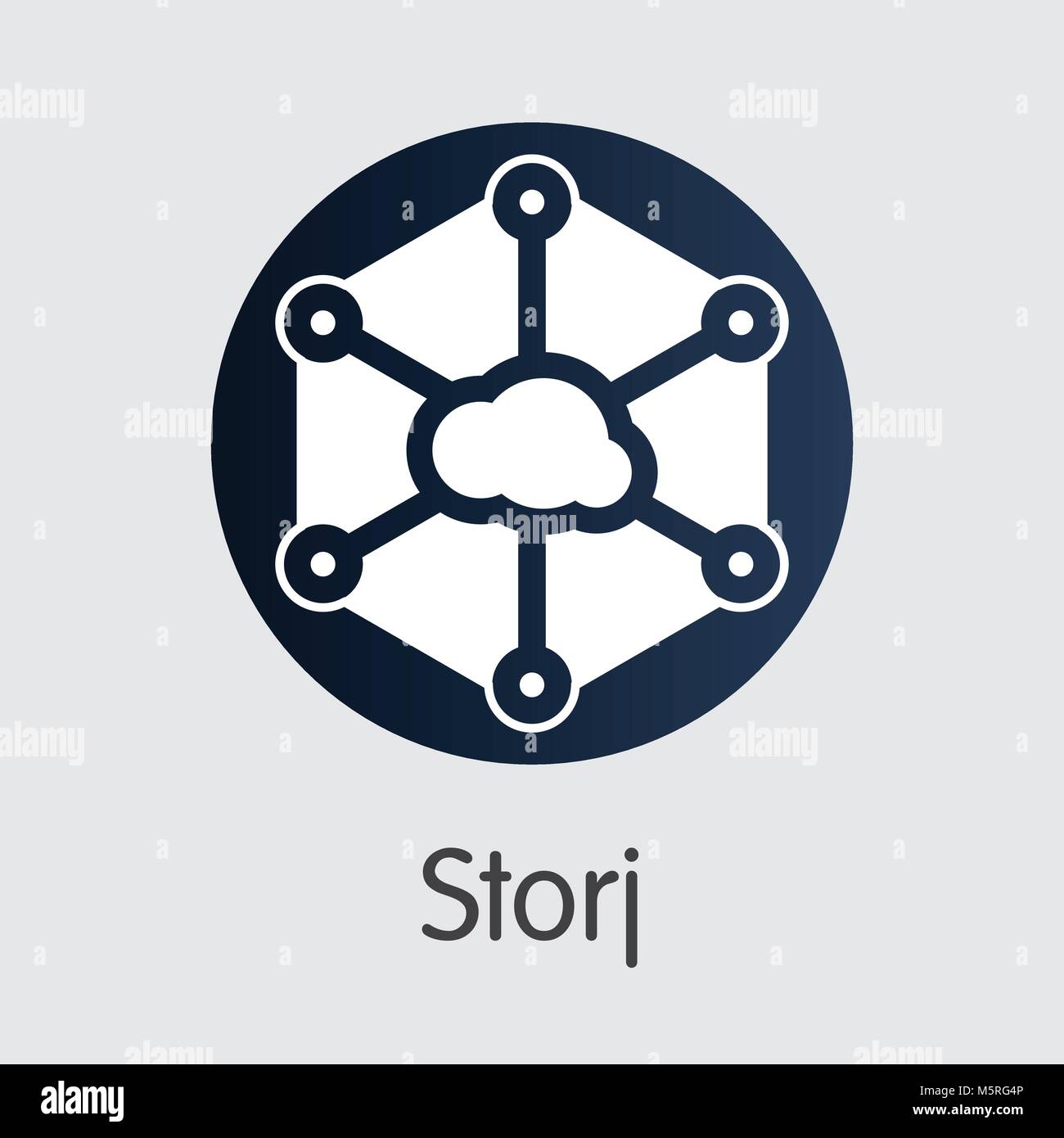 Storj Cryptocurrency Coin. Vector Symbol of STORJ Stock Vector Image ...