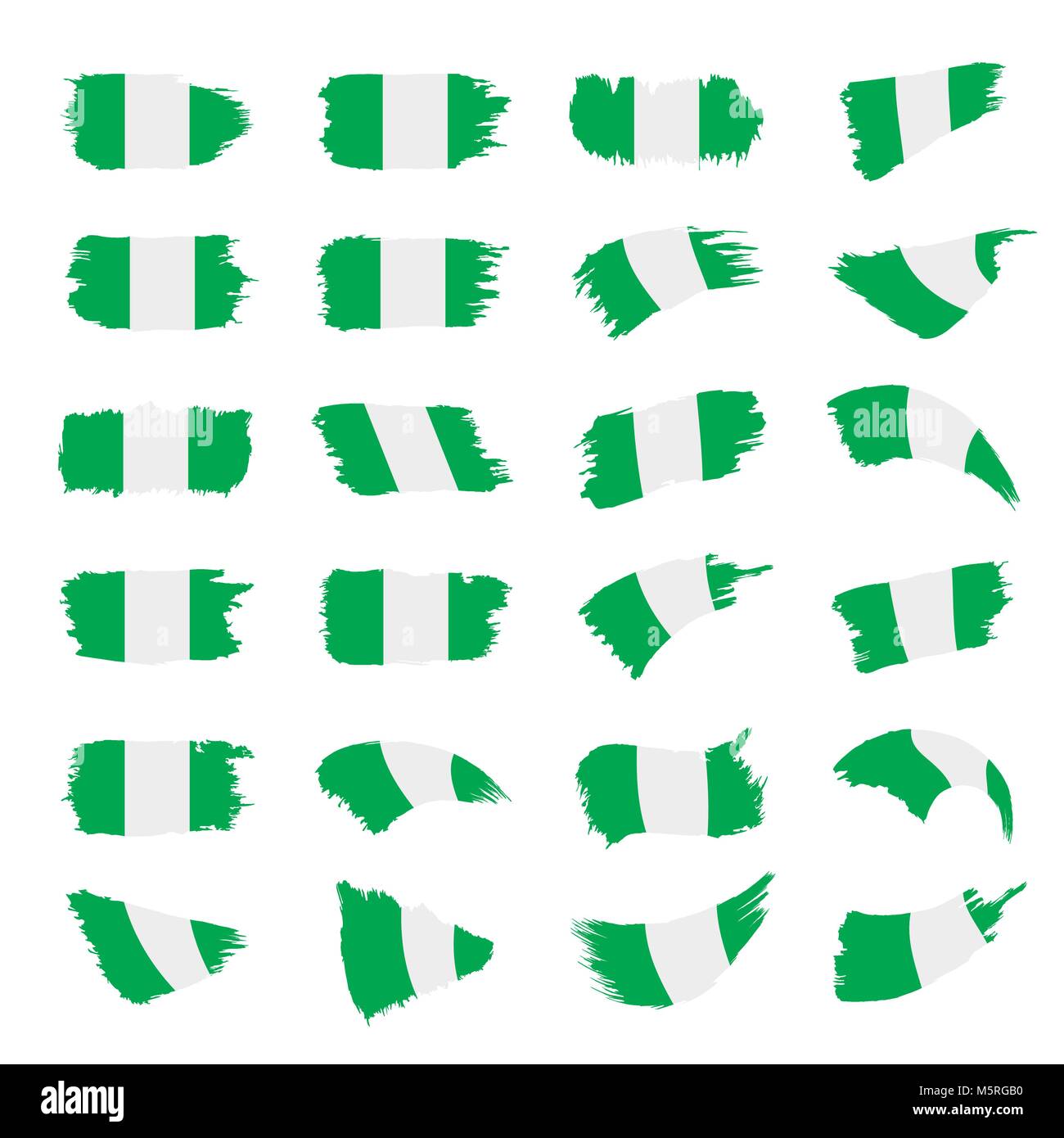 Traditional nigerian flag Cut Out Stock Images & Pictures - Alamy