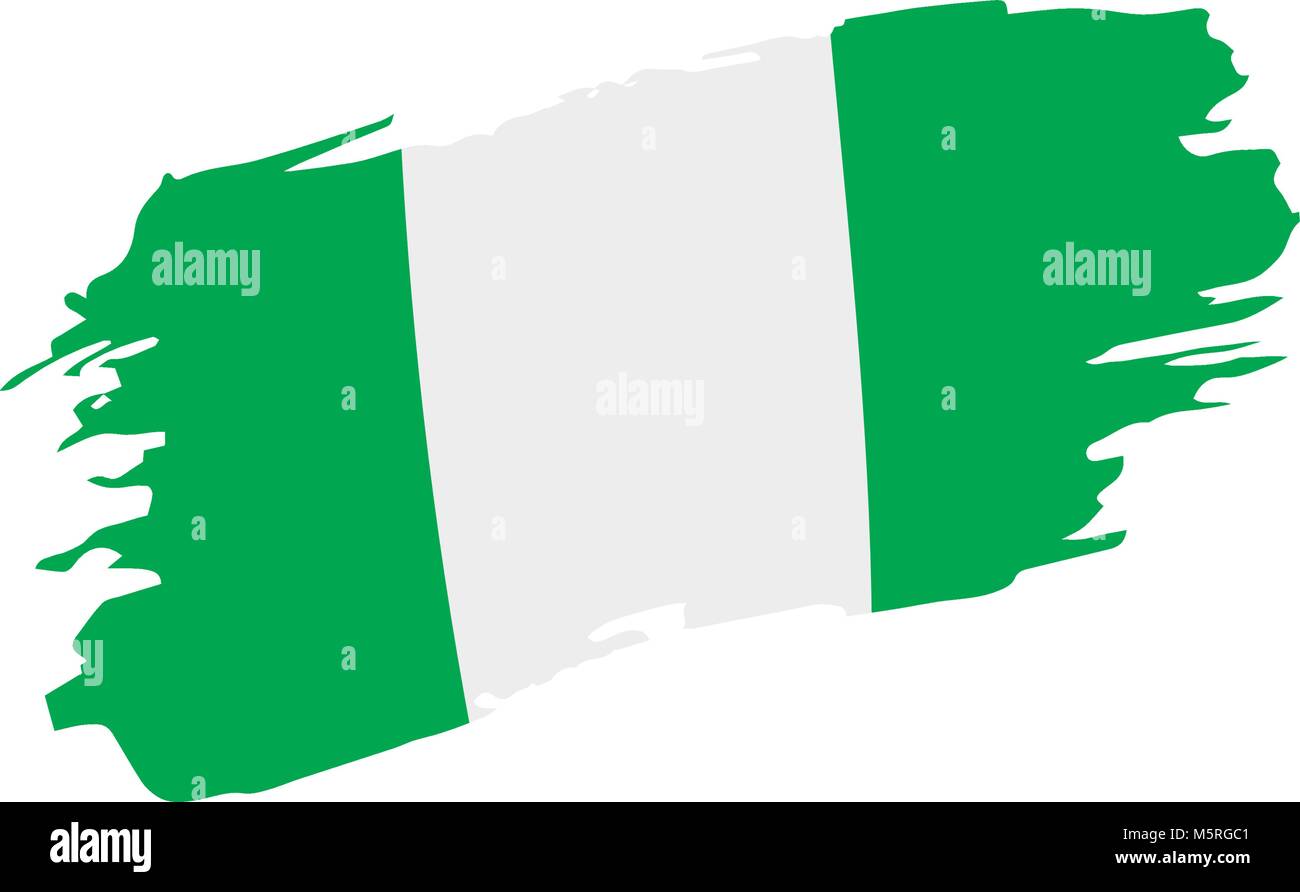 Nigeria flag, vector illustration Stock Vector Image & Art - Alamy