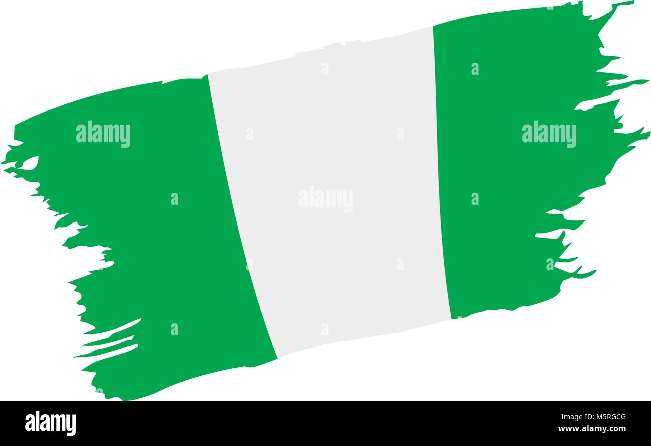 Nigeria flag, vector illustration Stock Vector Image & Art - Alamy