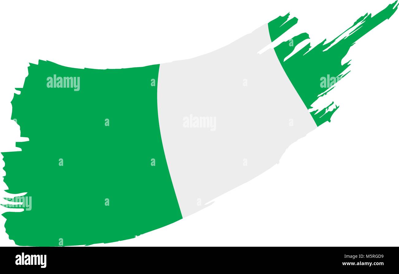 Nigeria flag, vector illustration Stock Vector Image & Art - Alamy