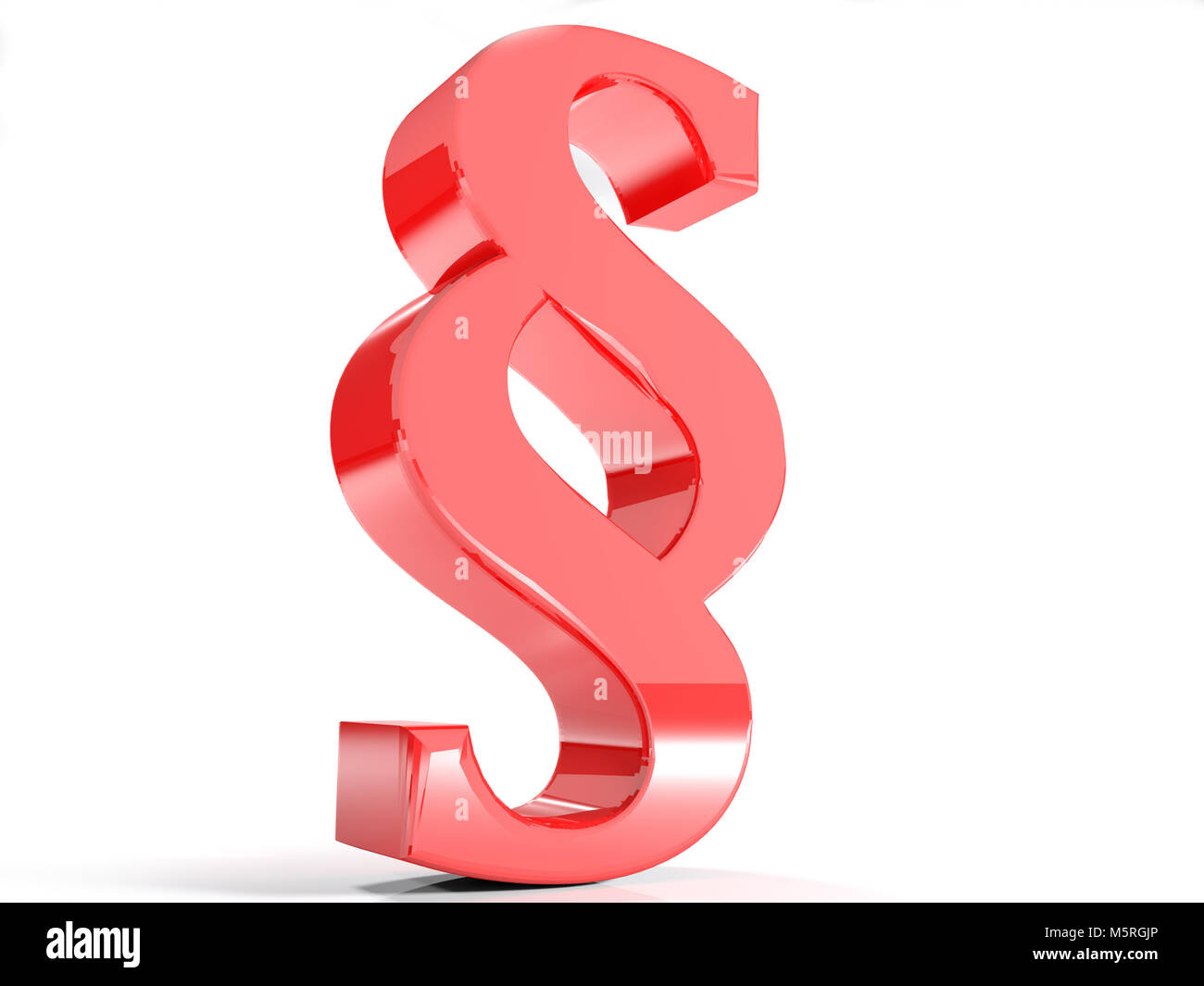 Paragraph red - 3D rendering Stock Photo - Alamy