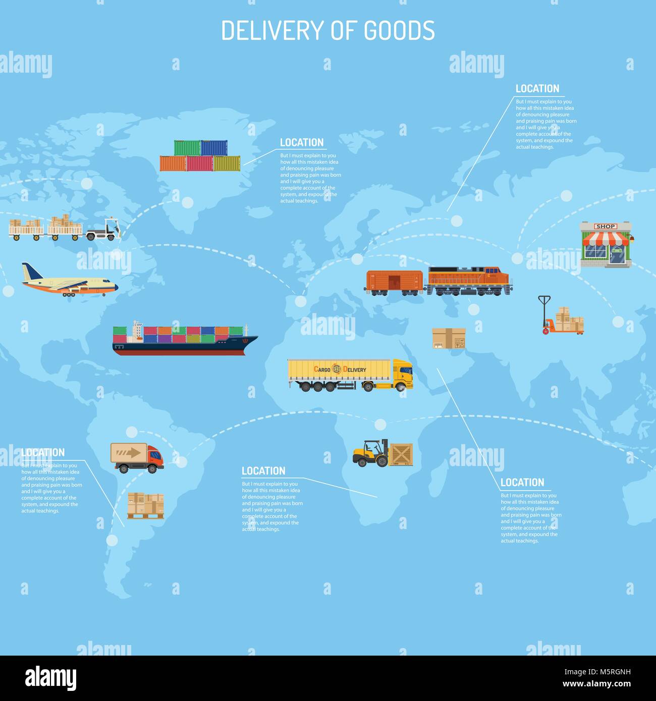 Transportation of goods Stock Vector Images - Alamy