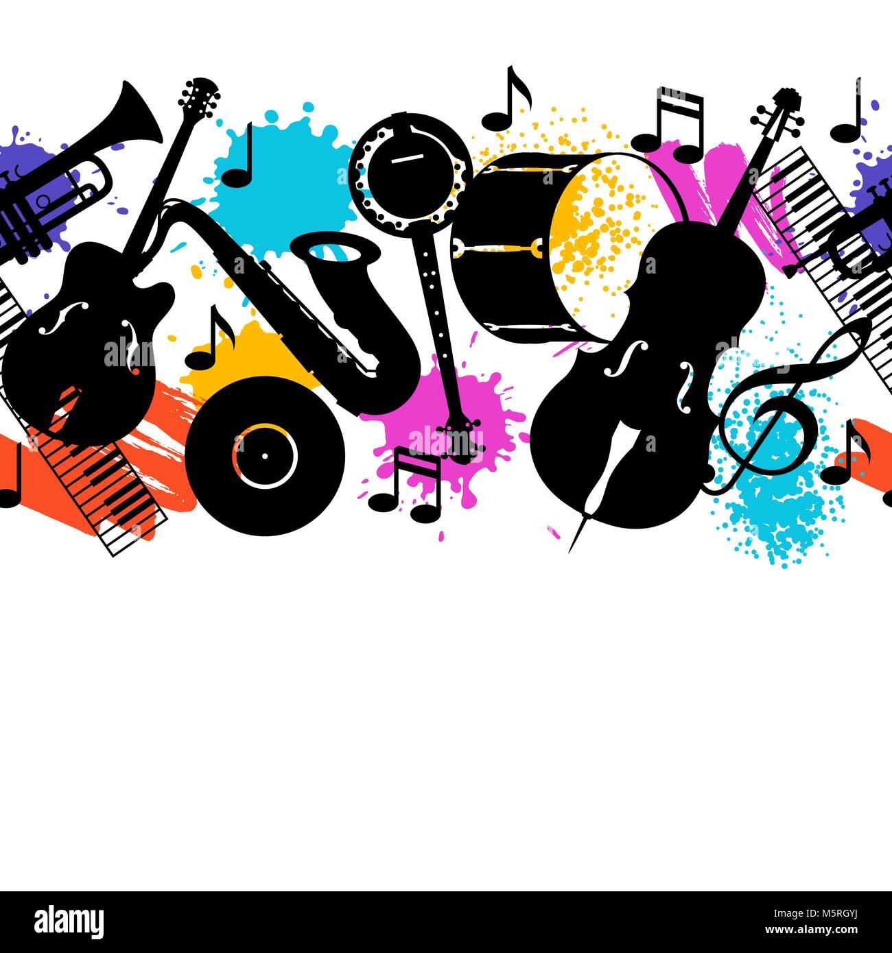 Jazz music Stock Vector Images - Alamy