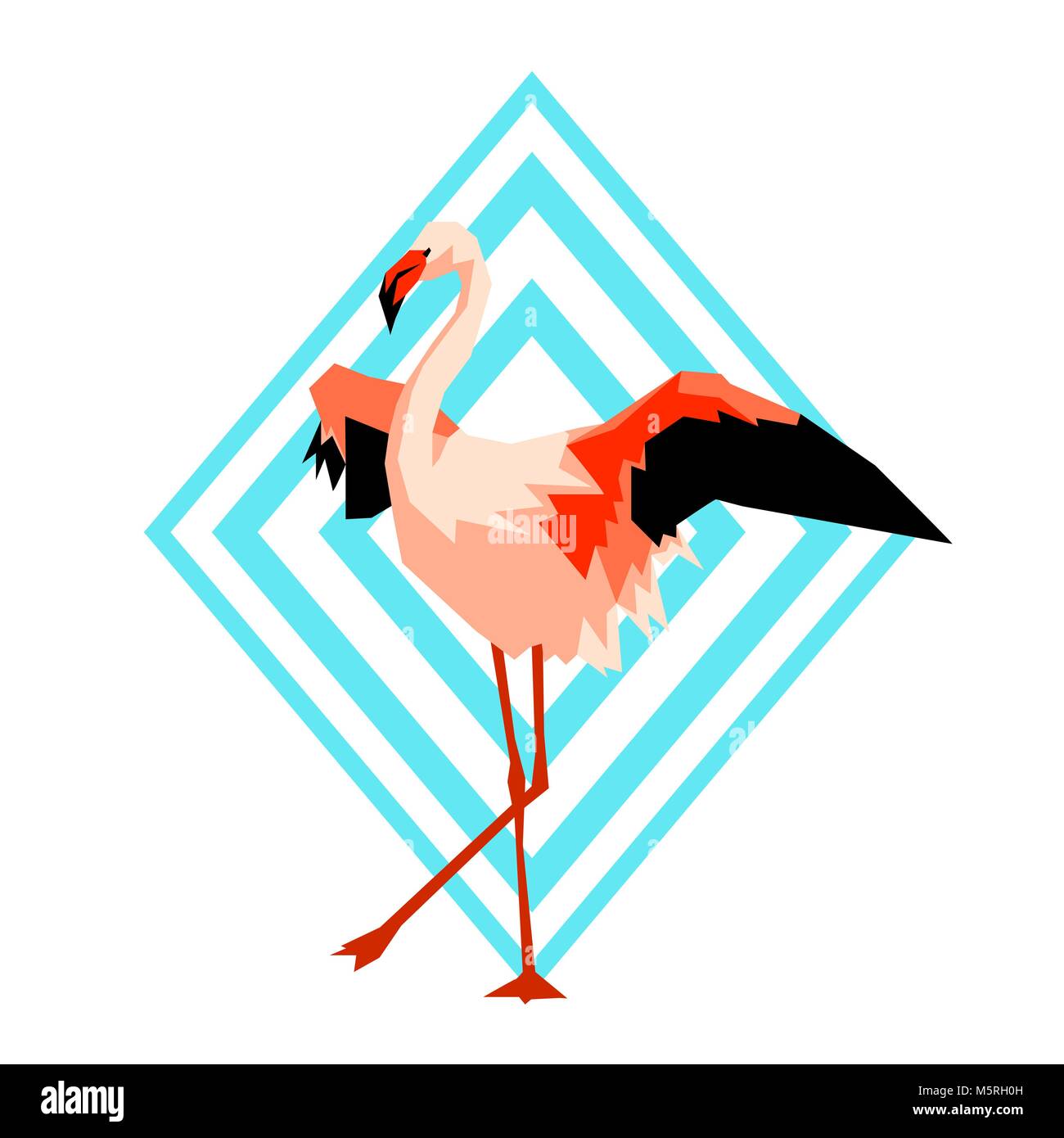 Africa flamingo Stock Vector Images - Alamy