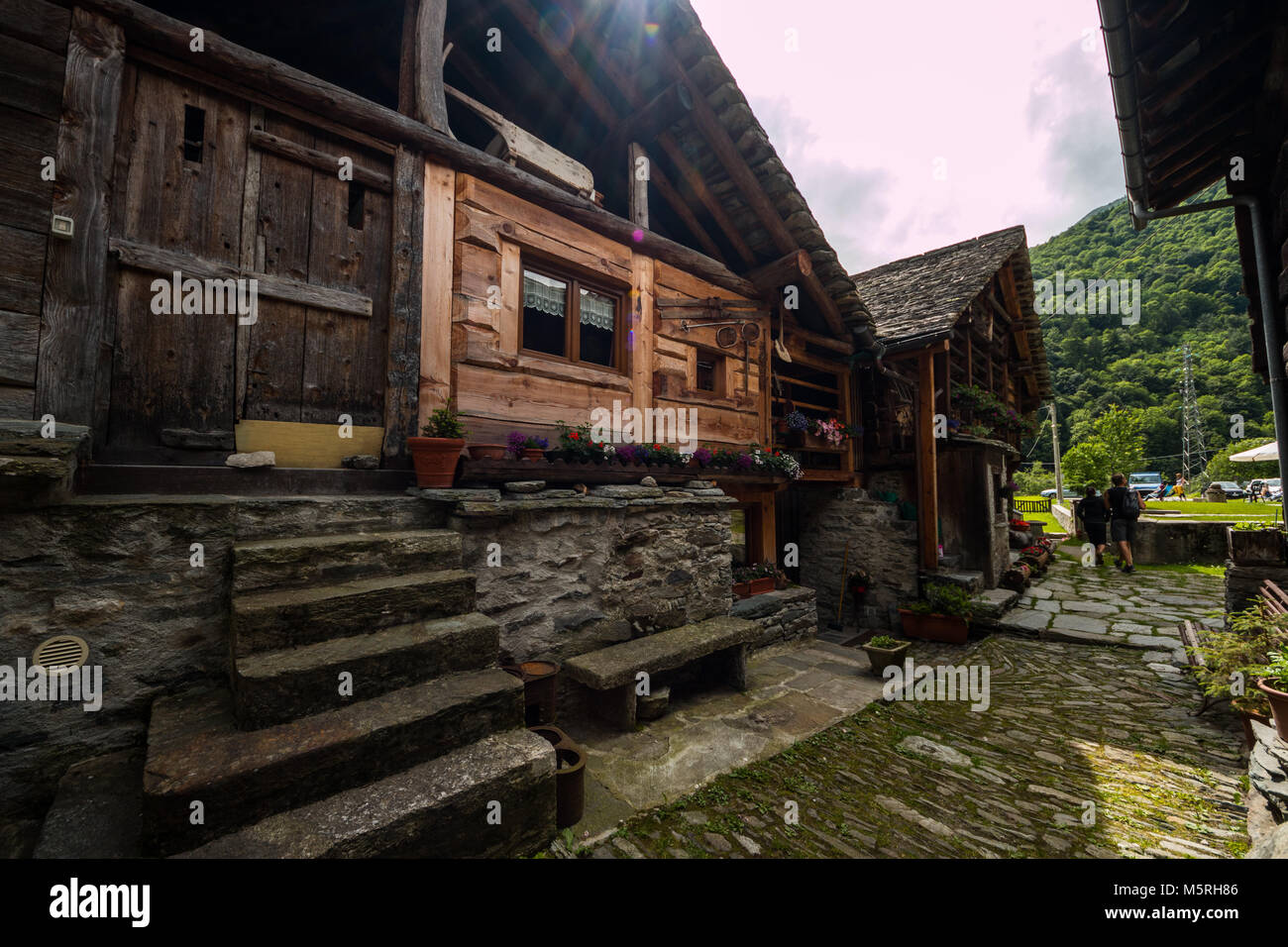 Pedemonte, Alagna Valsesia, Valsesia, Vercelli, Piedmont, Italy Stock ...