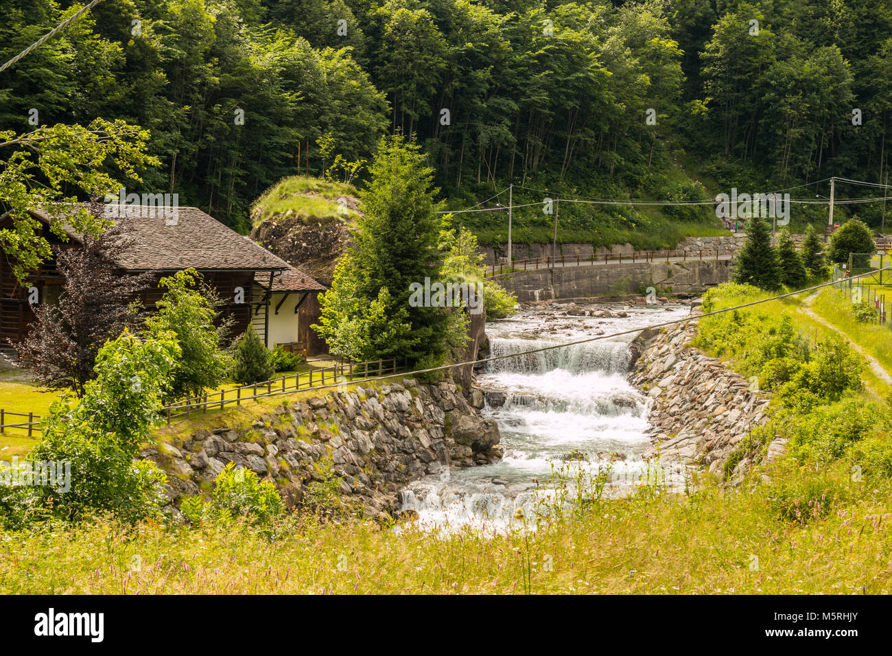Pedemonte, Alagna Valsesia, Valsesia, Vercelli, Piedmont, Italy Stock ...