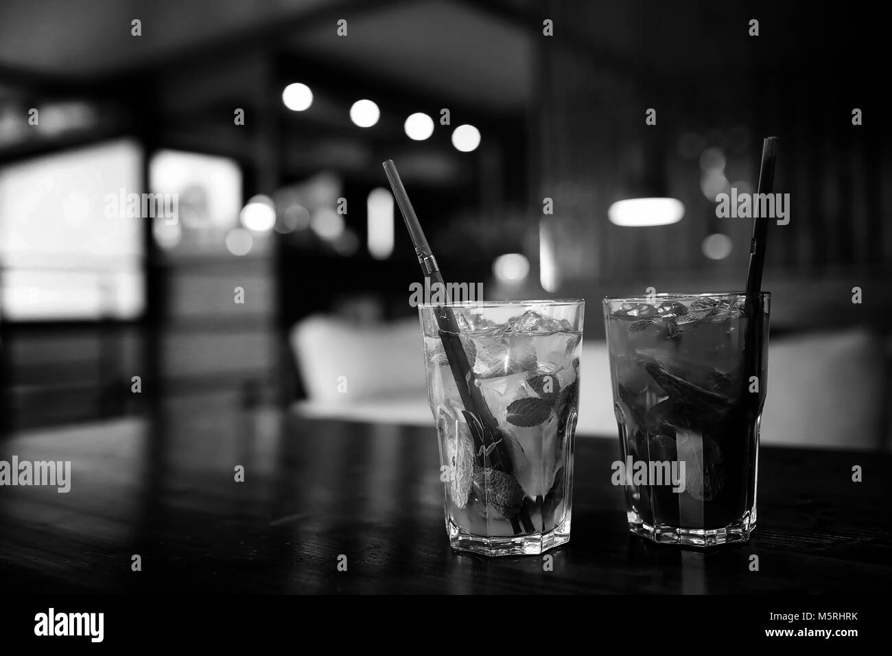 A table in a cafe objects Stock Photo - Alamy