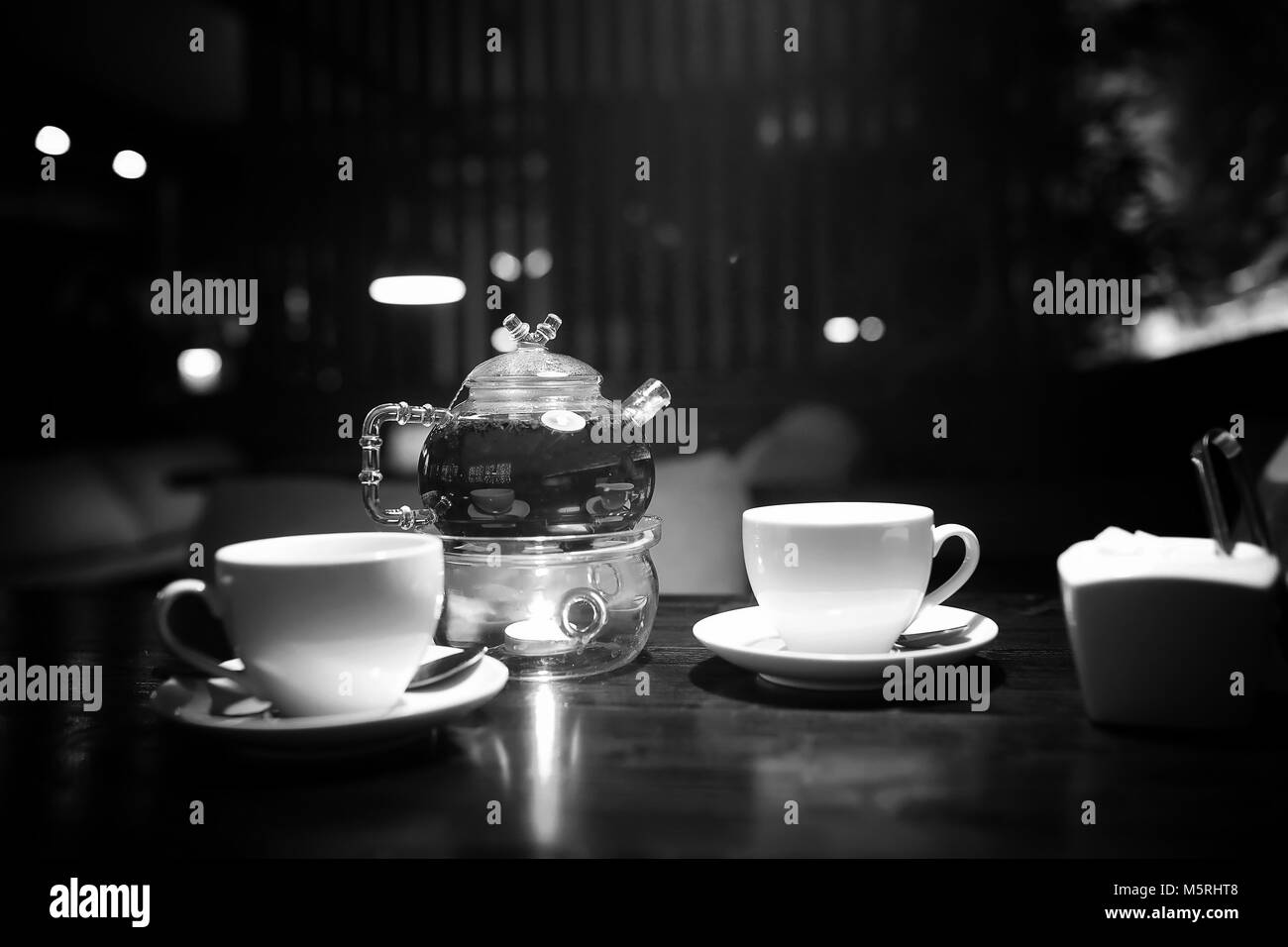 A table in a cafe objects Stock Photo - Alamy