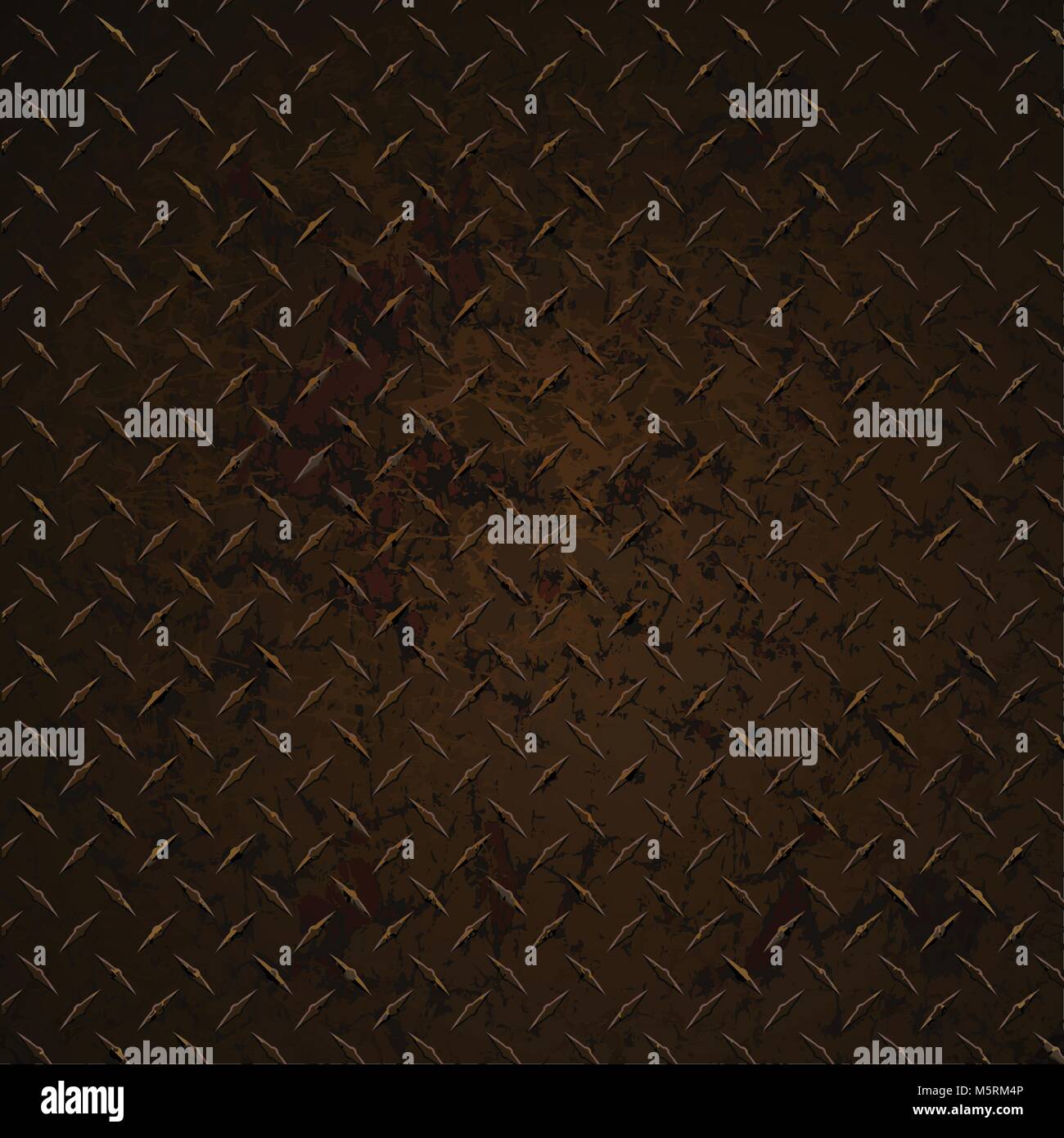 Diamond Plate Rusty Distressed Corroded Realistic Vector Graphic ...