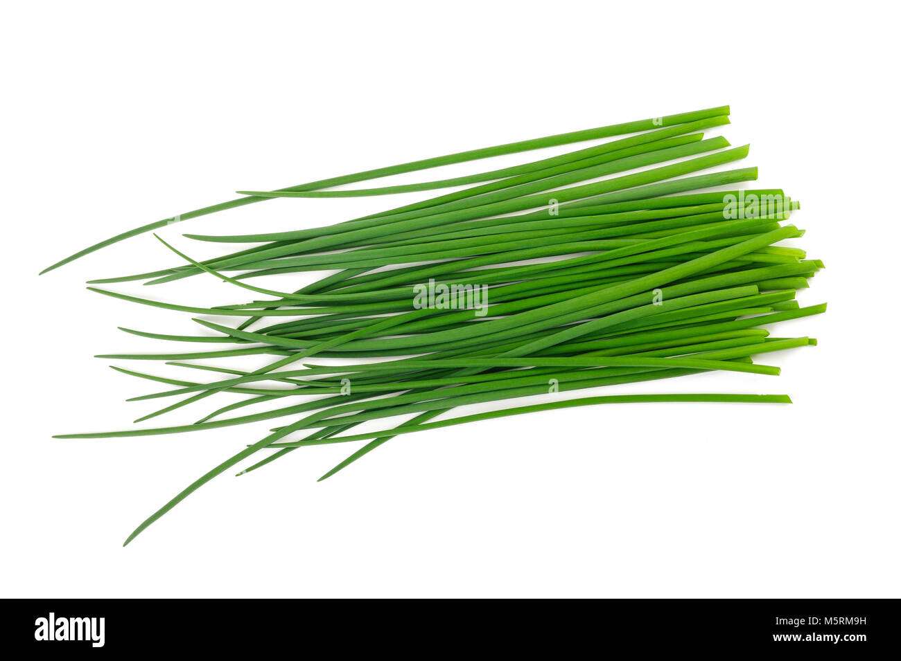 Fresh Chives isolated on white background Stock Photo - Alamy
