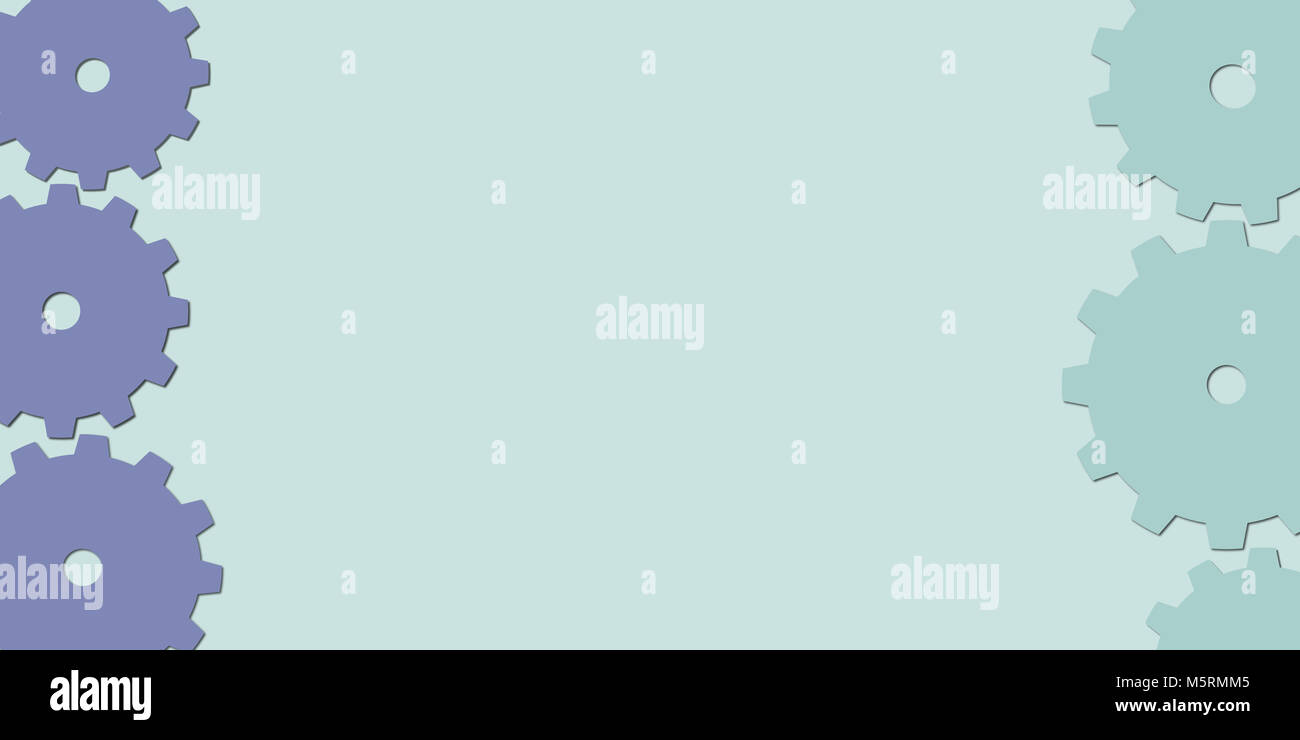 simple cogs and gears illustration backdrop - colored user space Stock ...