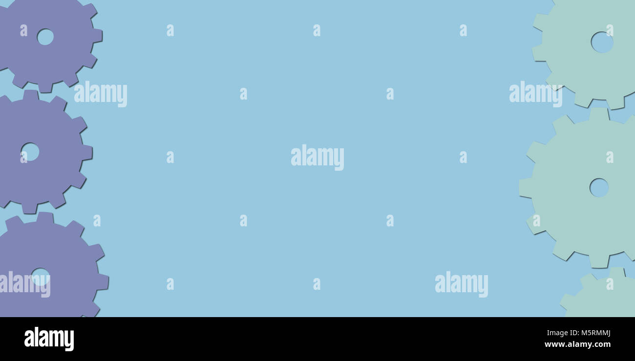 simple cogs and gears illustration backdrop - colored user space Stock ...