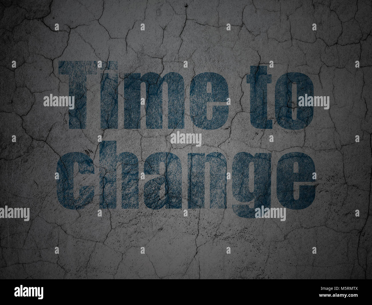 Time concept: Time to Change on grunge wall background Stock Photo - Alamy