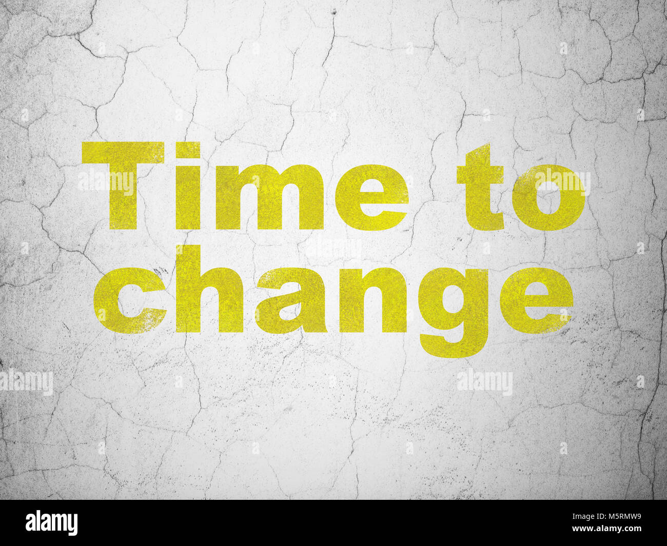 Timeline concept: Time to Change on wall background Stock Photo - Alamy