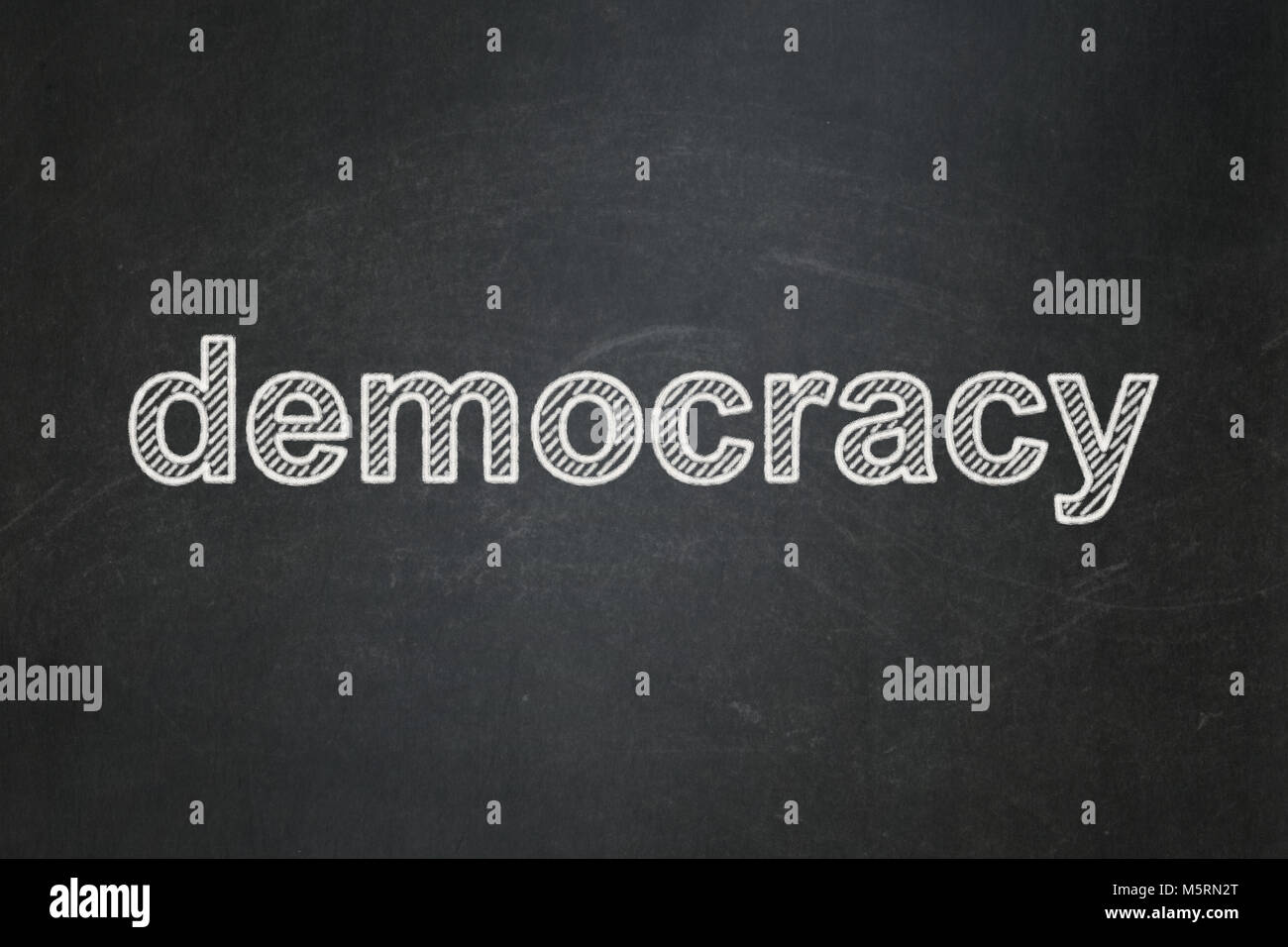 Politics concept: Democracy on chalkboard background Stock Photo - Alamy