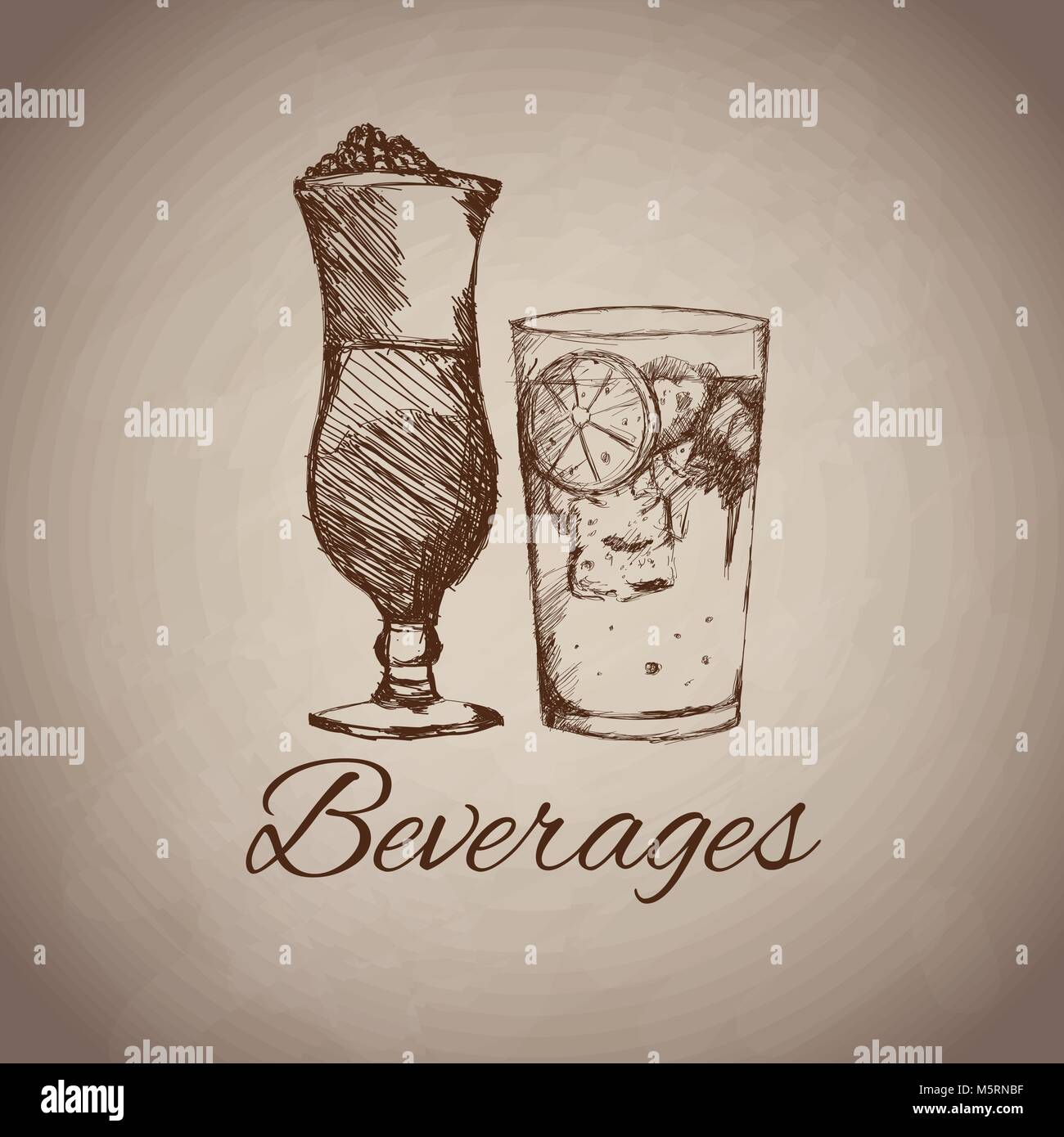 Graphic of sketch Beverages , vector illustration Stock Vector Image ...