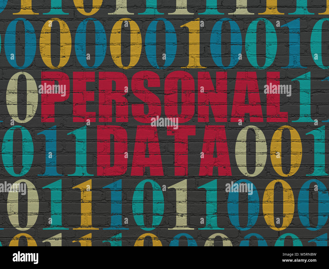 Data concept: Personal Data on wall background Stock Photo - Alamy