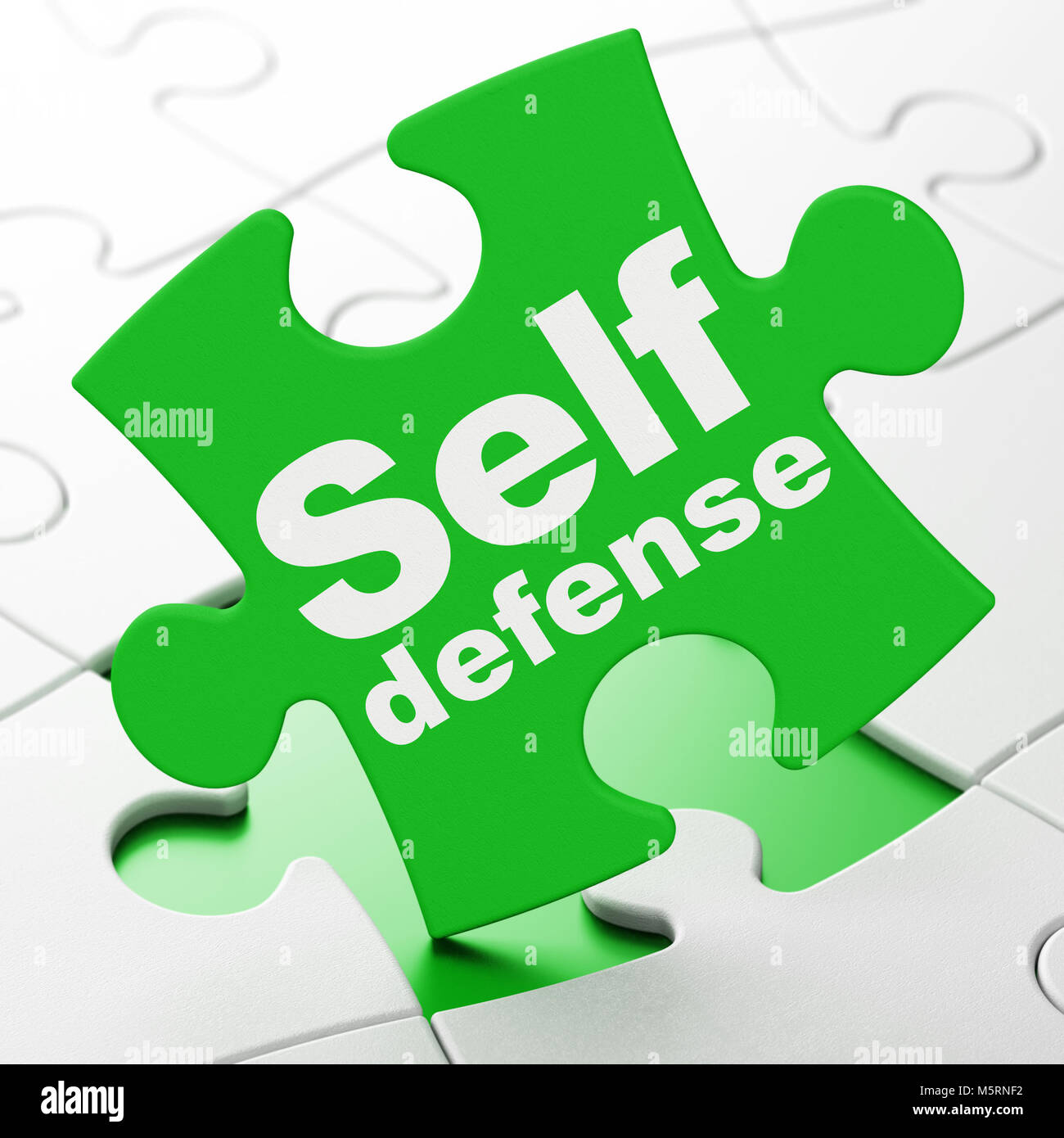 Protection concept: Self Defense on puzzle background Stock Photo - Alamy