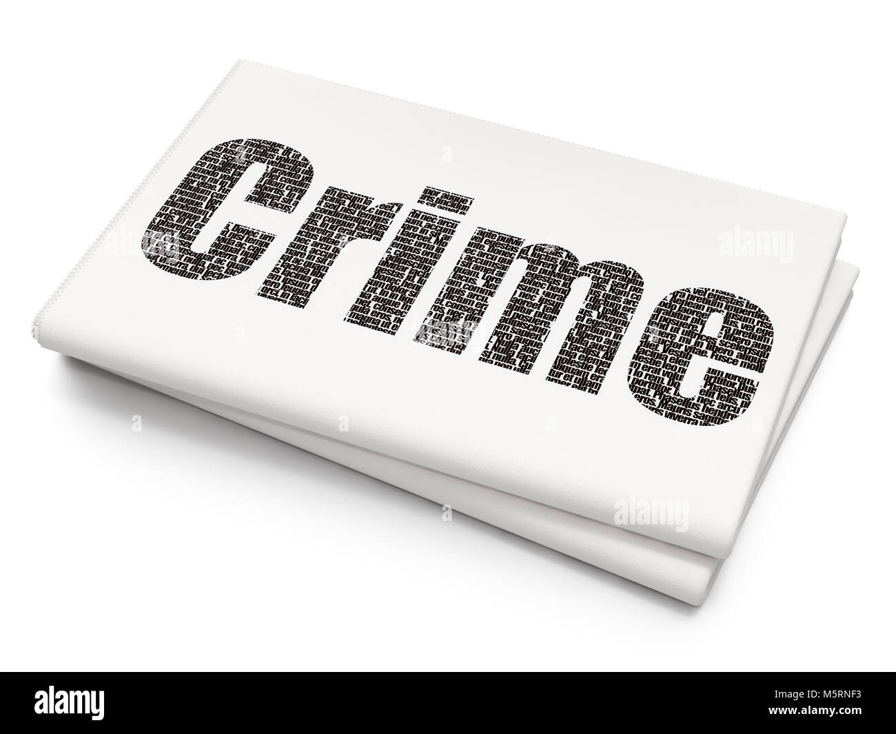 Security concept: Crime on Blank Newspaper background Stock Photo - Alamy