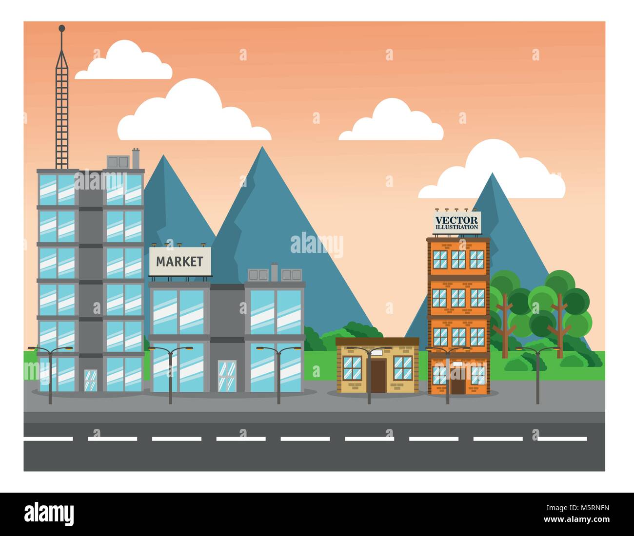 Nature city design , vector illustration Stock Vector Image & Art - Alamy