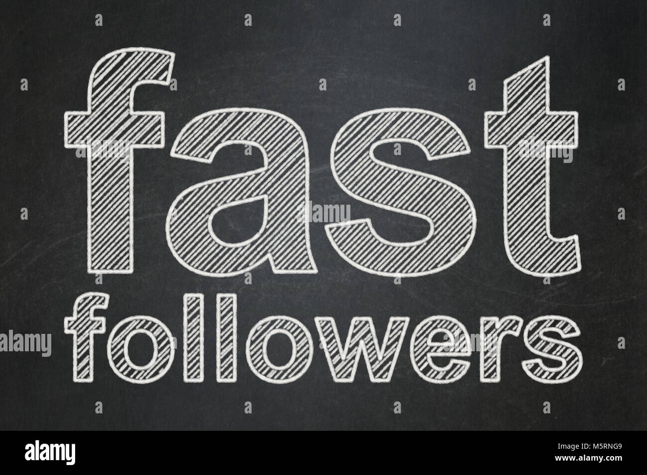 Business concept: Fast Followers on chalkboard background Stock Photo ...