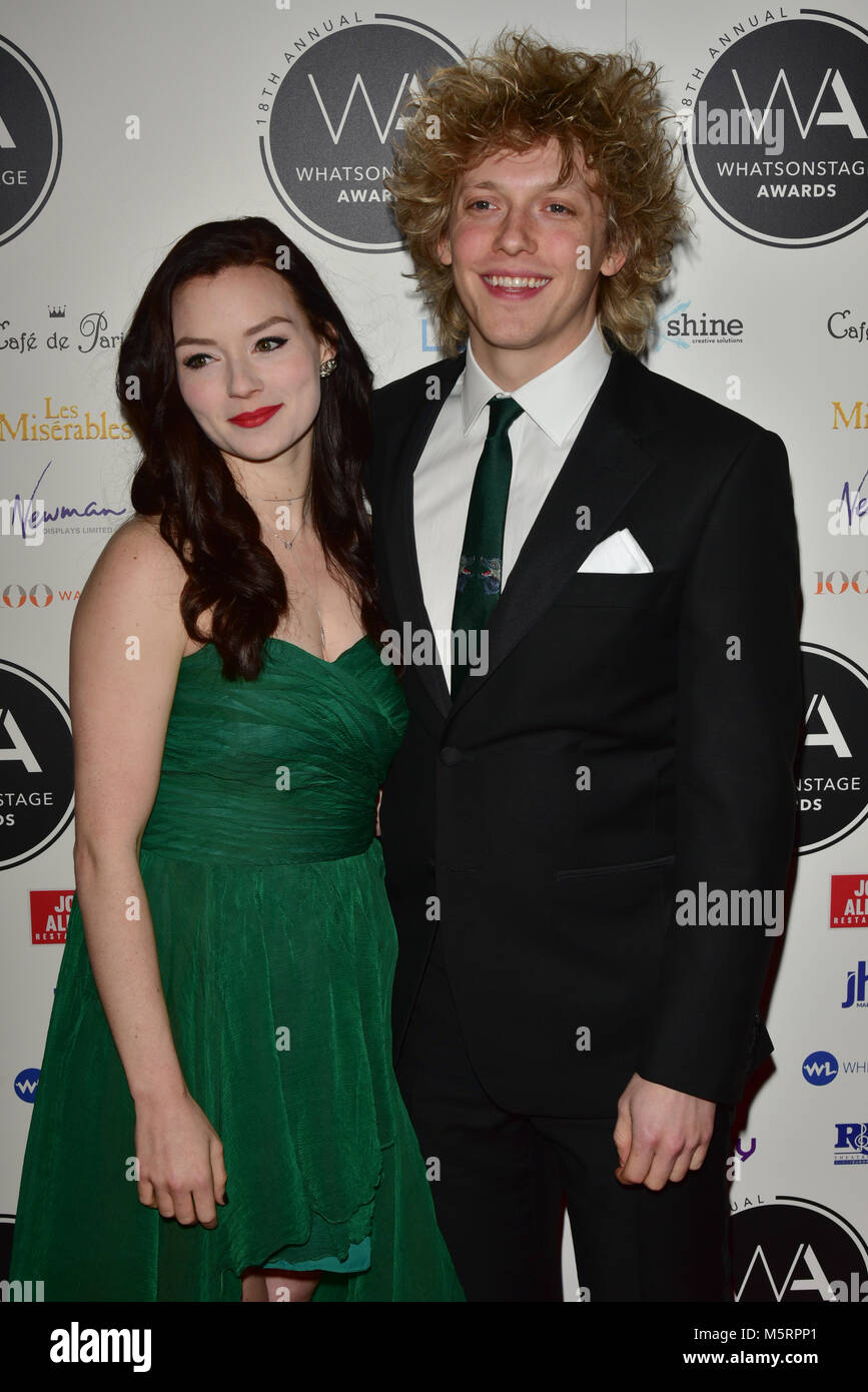 London, UK. 25th Feb, 2018. Christina Bennington and Andrew Polec ...