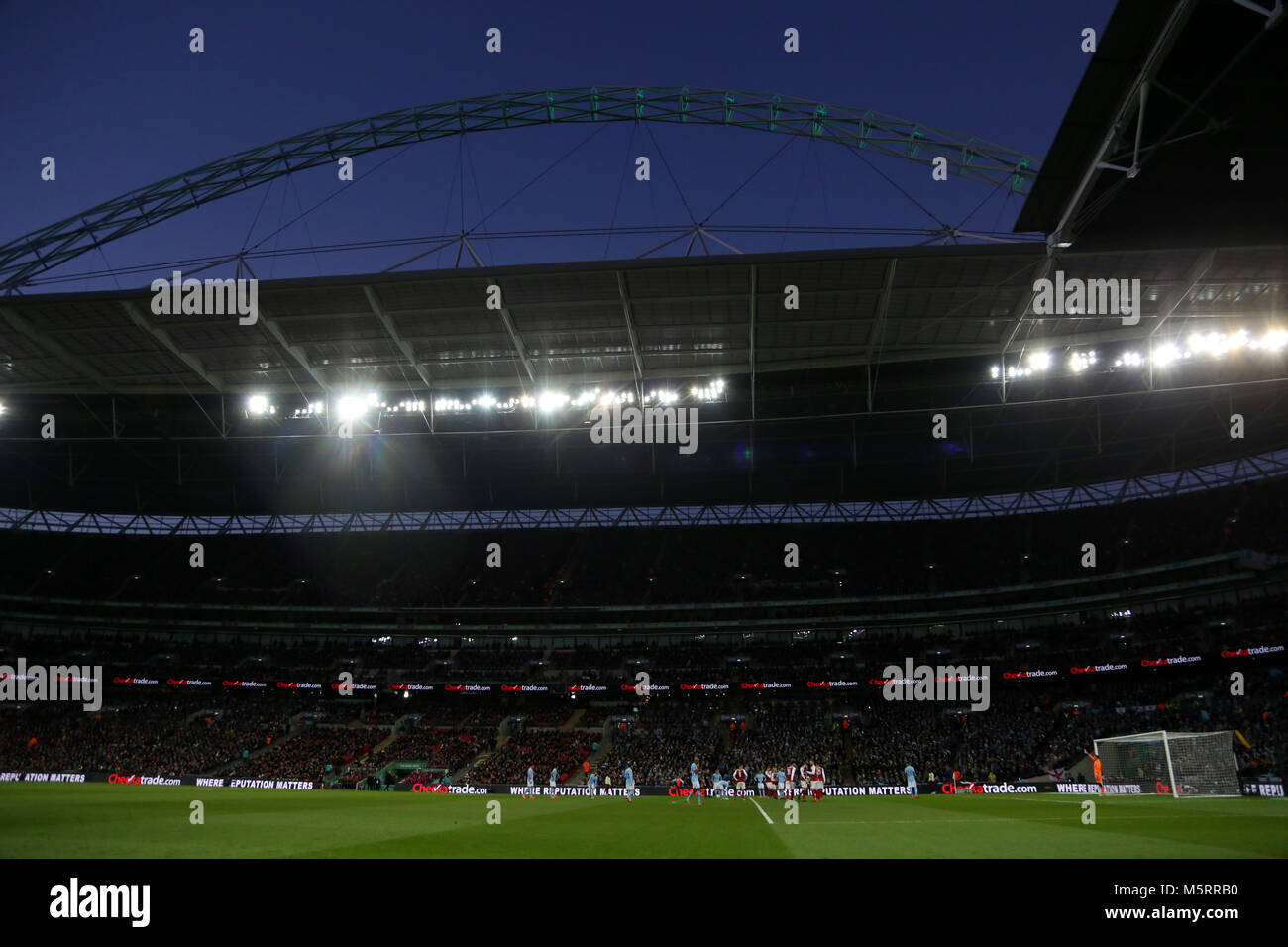 Wembley stadium pitch view hi-res stock photography and images - Alamy