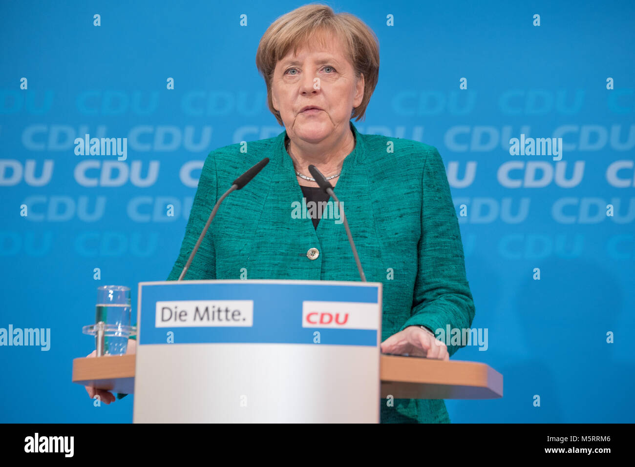 German Chancellor Angela Merkel Right High Resolution Stock Photography ...