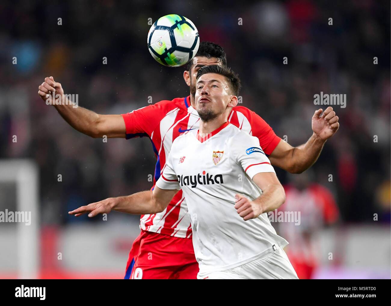 Sevilla; SPAIN-FEBRUARY 25: Clement Lenglet of Sevilla FC during the ...