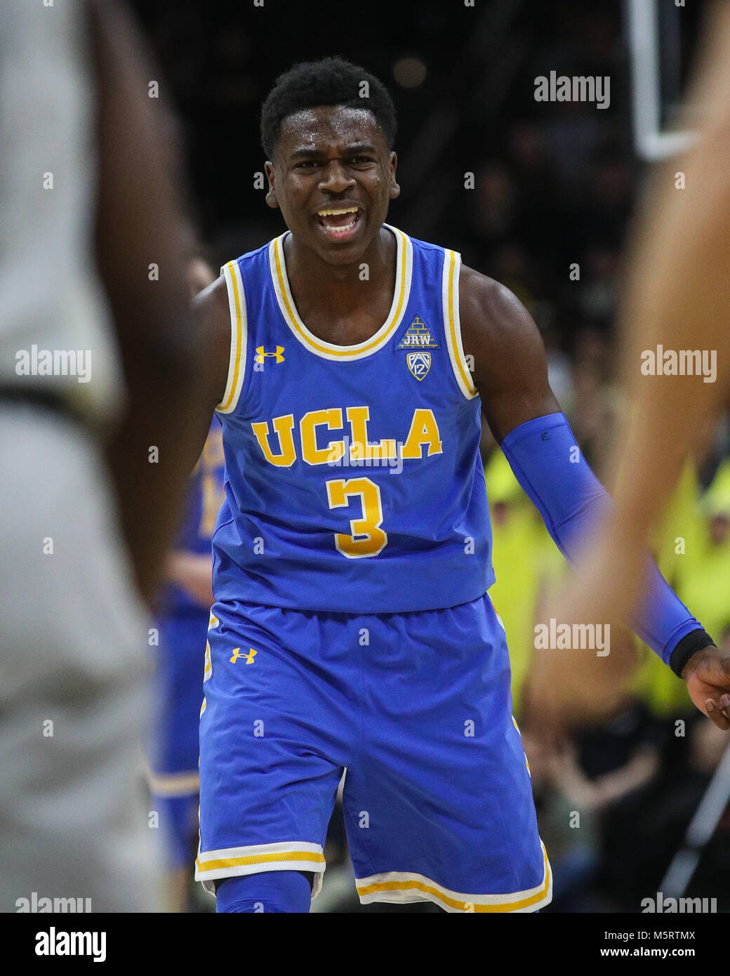 February 25, 2018: UCLA's Aaron Holiday beleives a foul should have ...