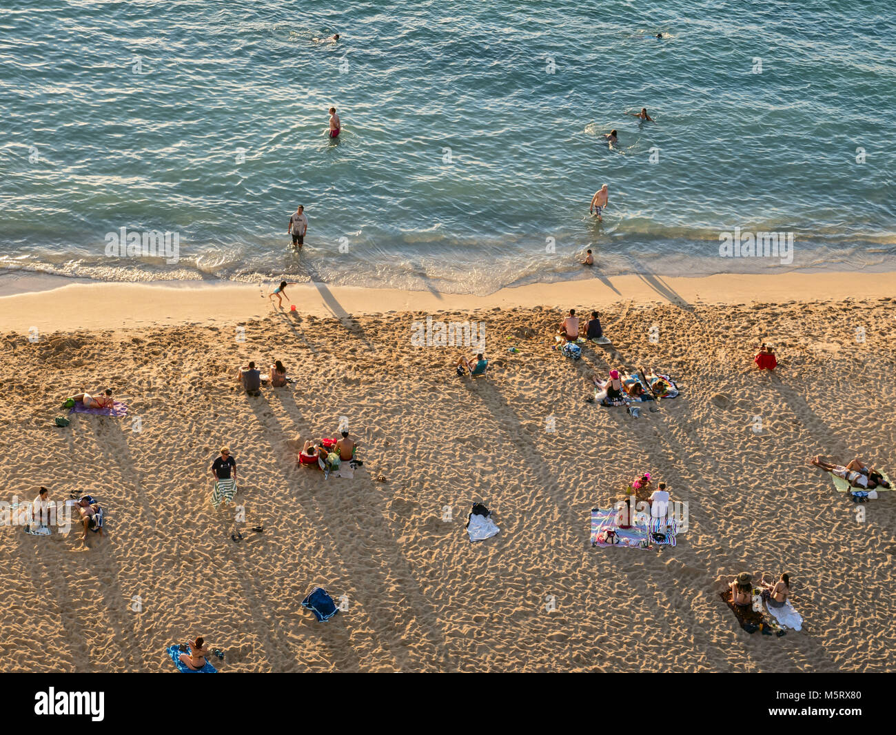 Usa Popular With Sunbathers And Tourist High Resolution Stock ...