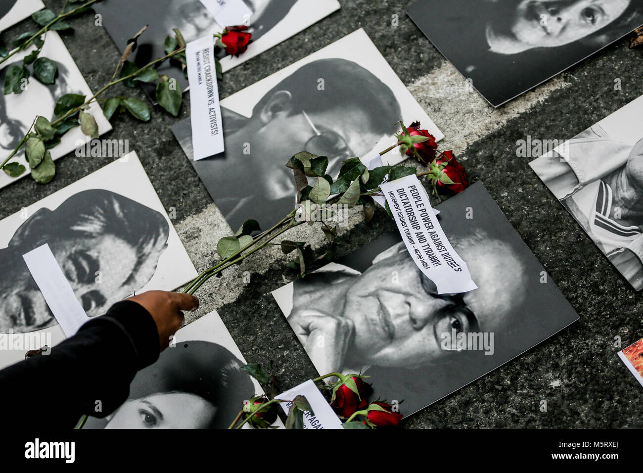 Manila, Philippines. 25th Feb, 2018. Filipino activists gather in ...