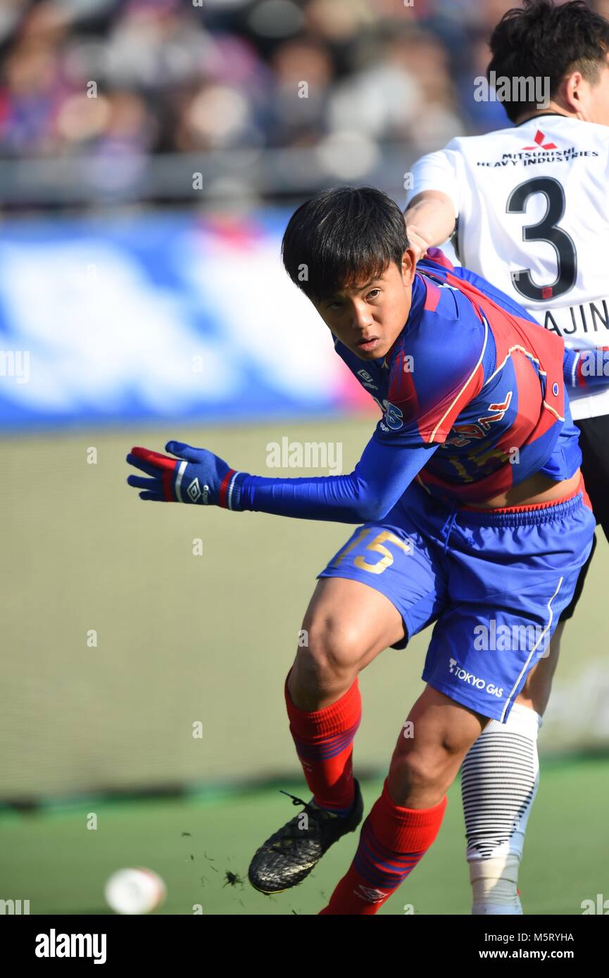 Tokyo, Japan. 24th Feb, 2018. Takefusa Kubo (FC Tokyo) Football/Soccer : 2018 J1 League match ...