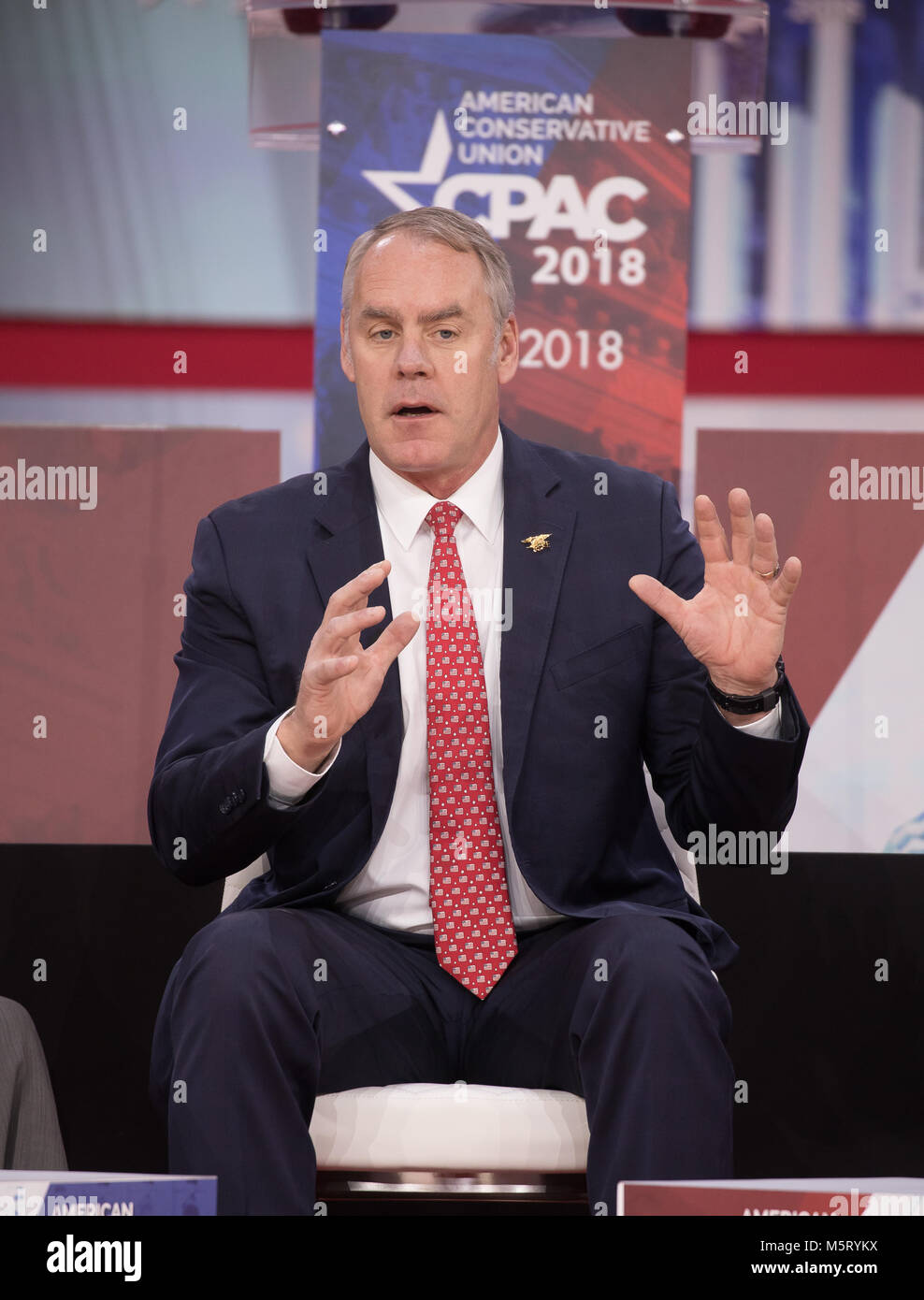 Secretary of Interior Ryan Zinke (photo) appears in conversation with ...