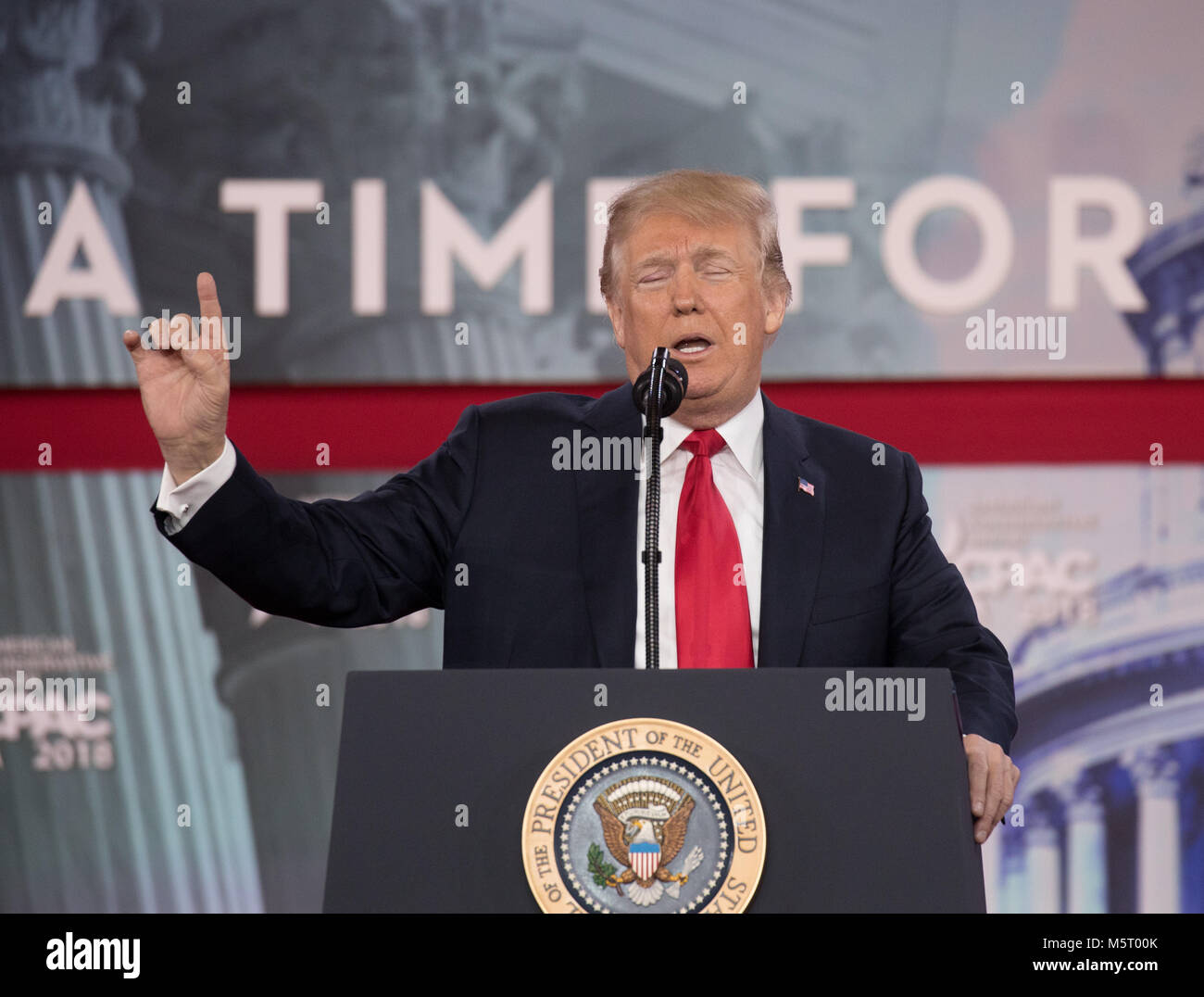 President Donald Trump went off script in a 75 minute speech to a ...