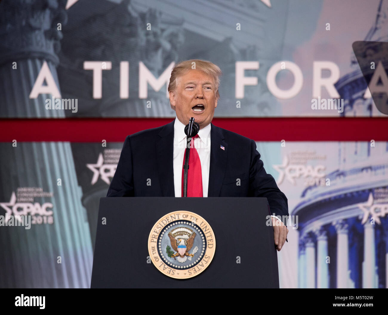 President Donald Trump went off script in a 75 minute speech to a ...