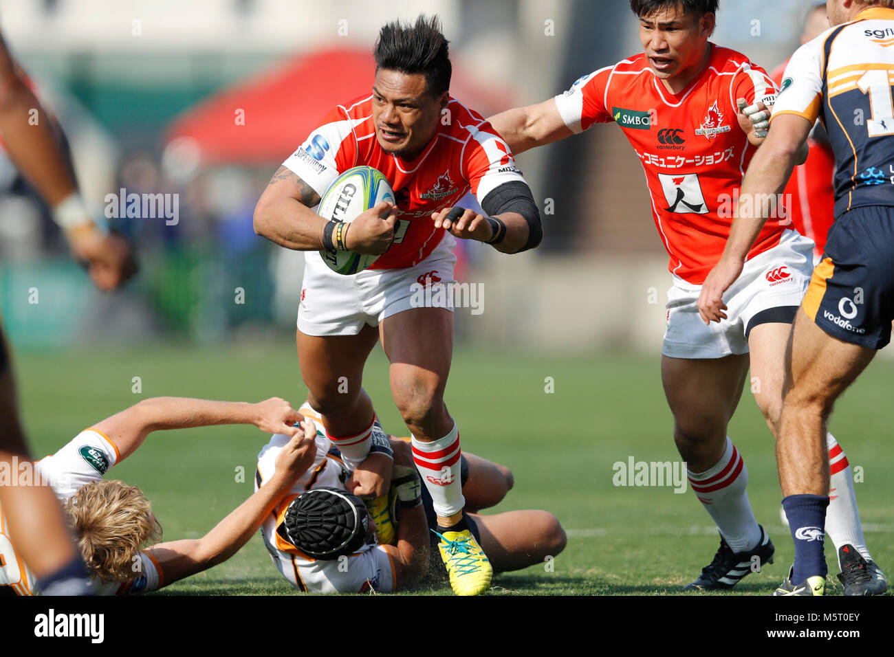Tokyo, Japan. 24th Feb, 2018. Lomano Lava Lemeki (Sunwolves), February ...