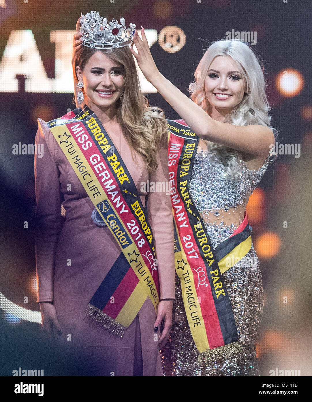 24 February 2018, Germany, Rust: Miss Germany 2018 Anahita Rehbein ...