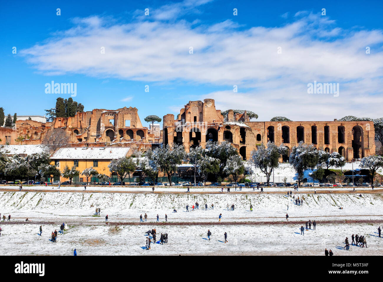 Snow rome palatine hi-res stock photography and images - Alamy