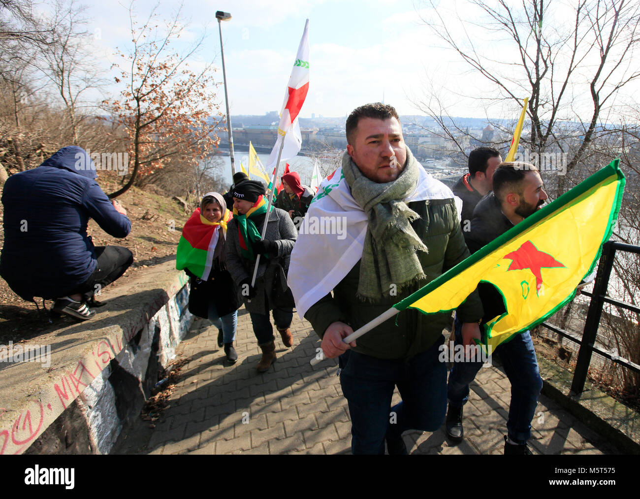 Prague, Czech Republic. 26th Feb, 2018. Some 200 supporters of Saleh ...